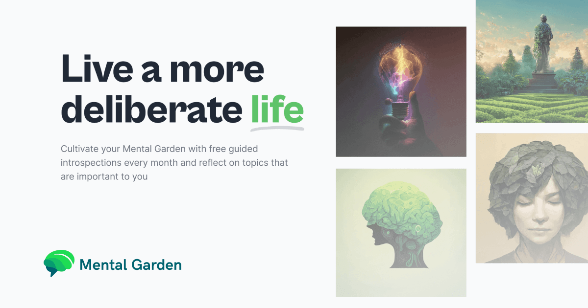 Free Monthly Reflection | Mental Garden